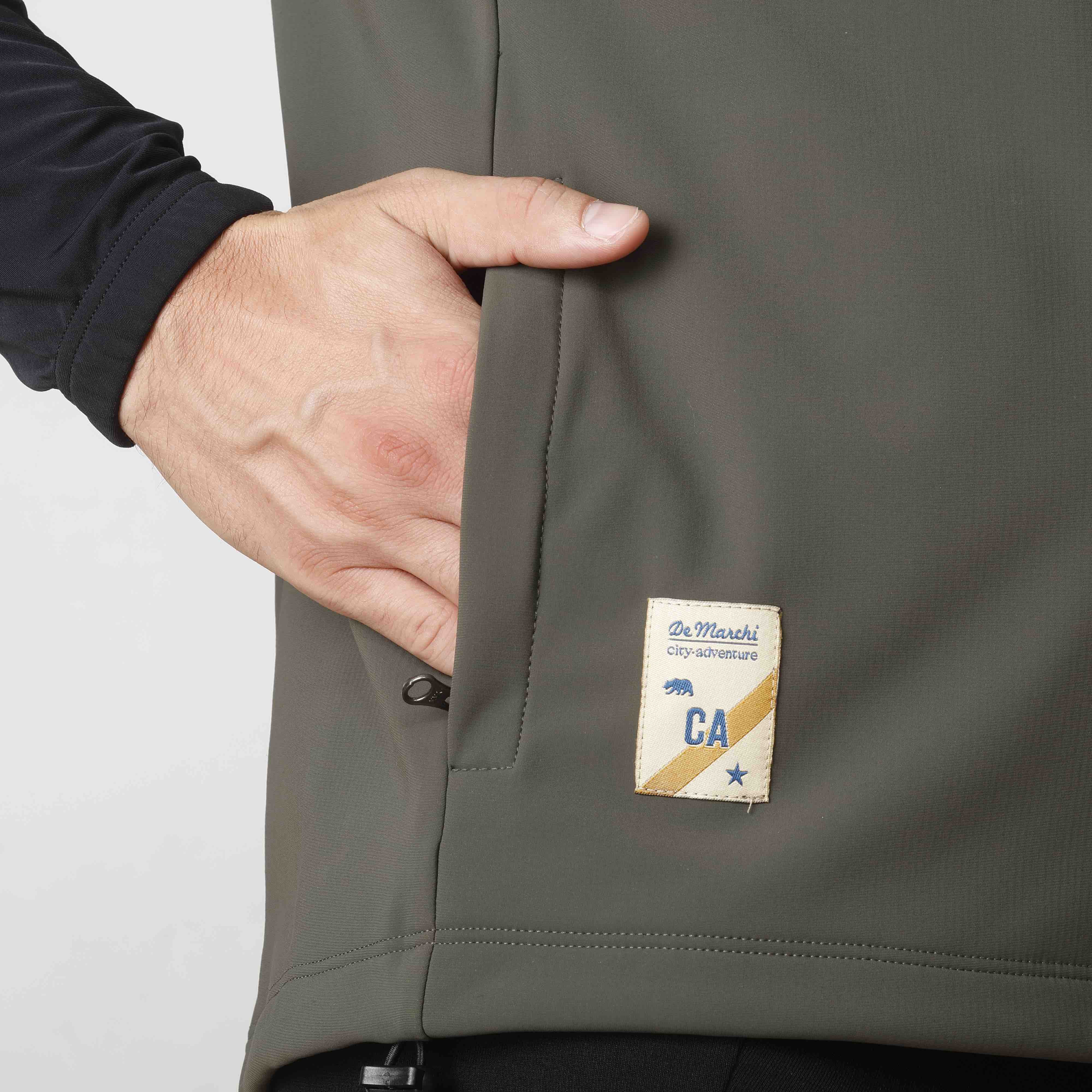 Classic Softshell Cycling Vest, Military Olive | Shop Now