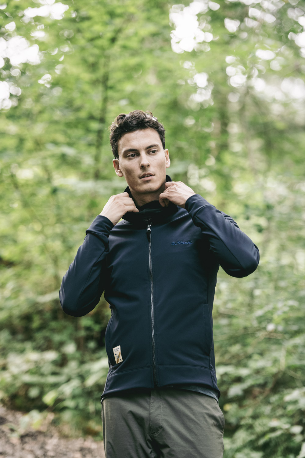 Classic Softshell Cycling Jacket, Navy | Shop Now